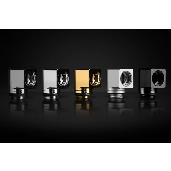 EKWB EK-Quantum Torque Micro Rotary 90 Degree Angled Fitting, Black (3831109849682)