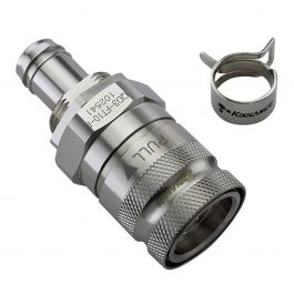 Koolance QD3 Female Quick Disconnect No-Spill Coupling, Panel Barb for ...