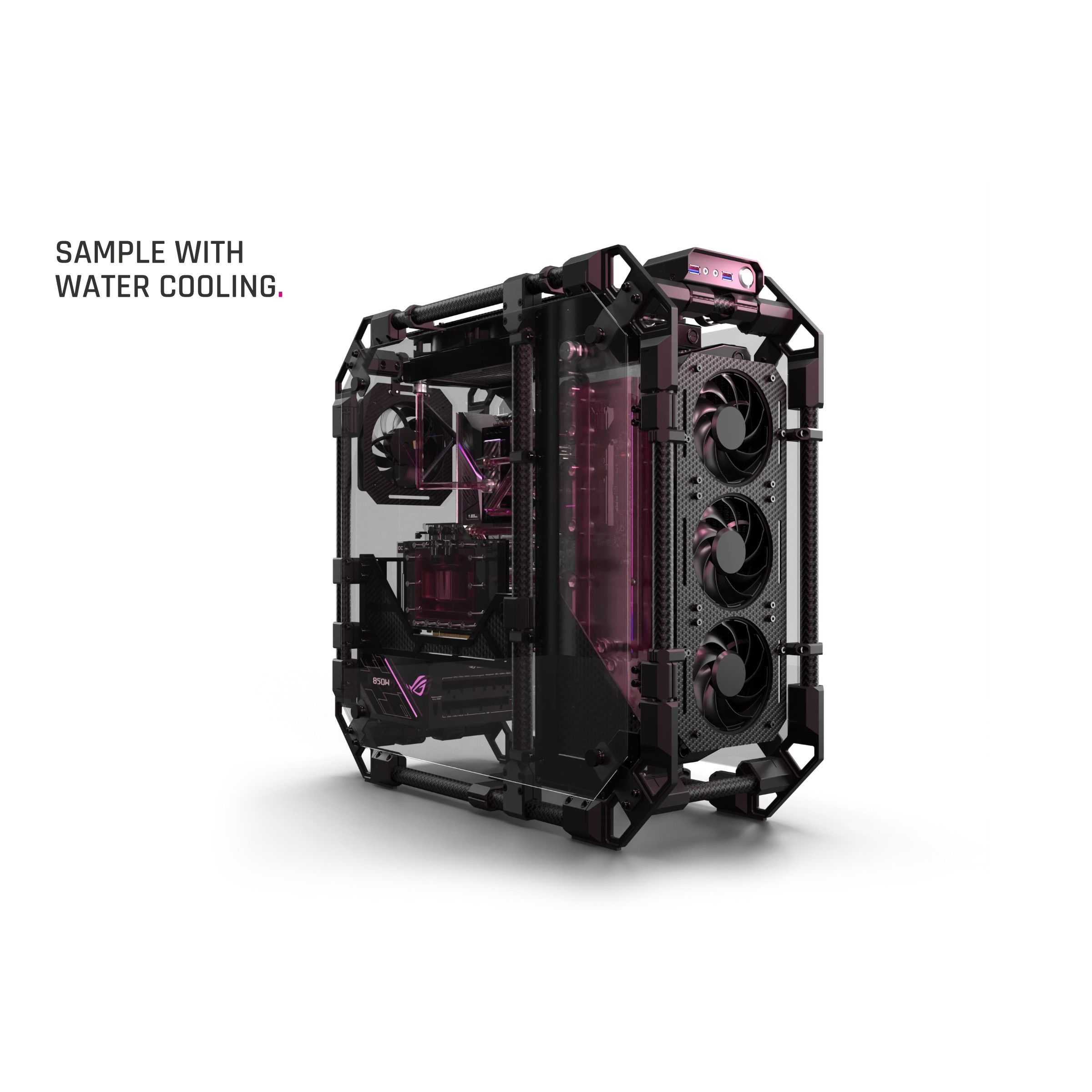 Alphacool Apex Pro Skeleton Carbon Case