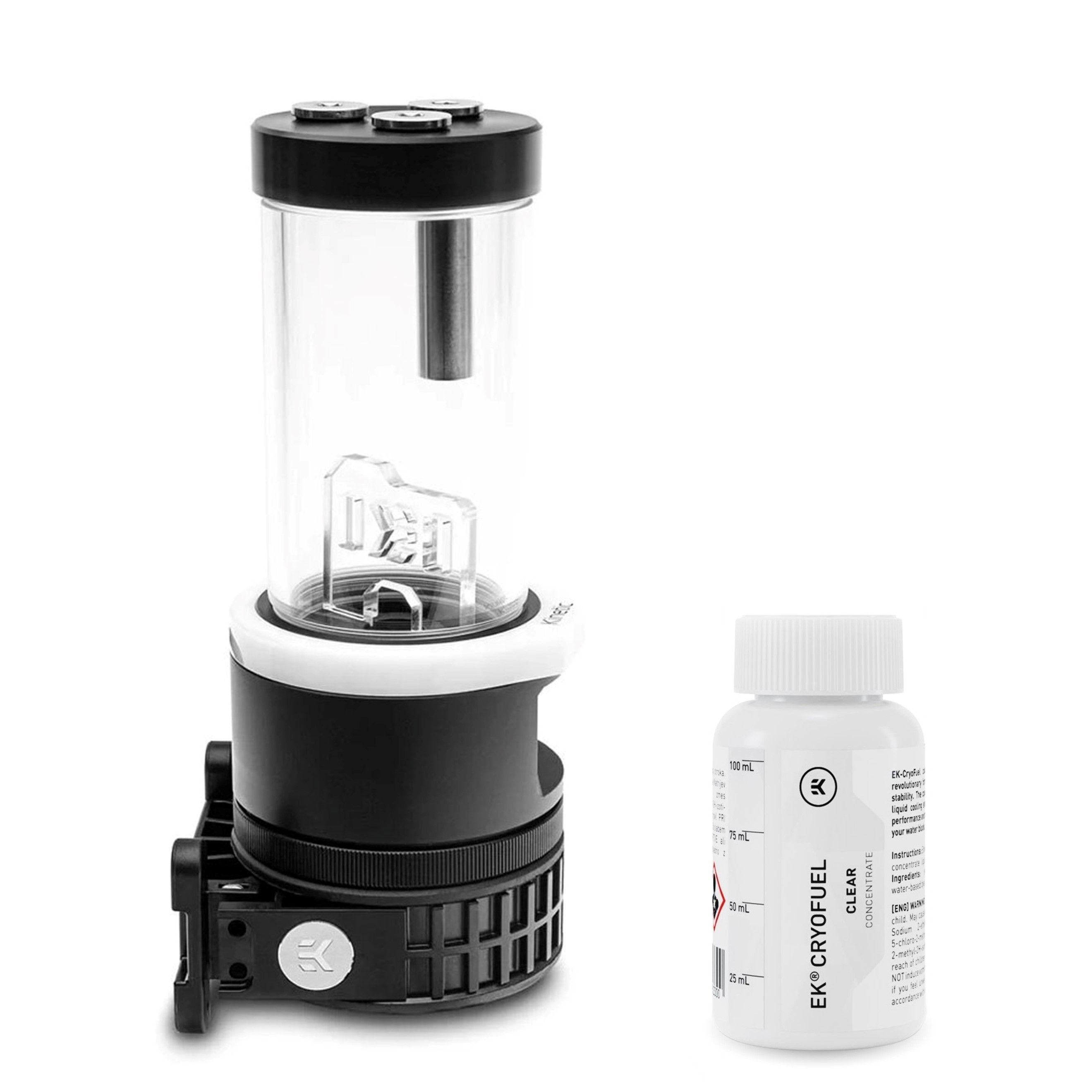EKWB EK-Quantum Kinetic TBE 200 D5 PWM Pump/Reservoir and EK-Cryofuel ...