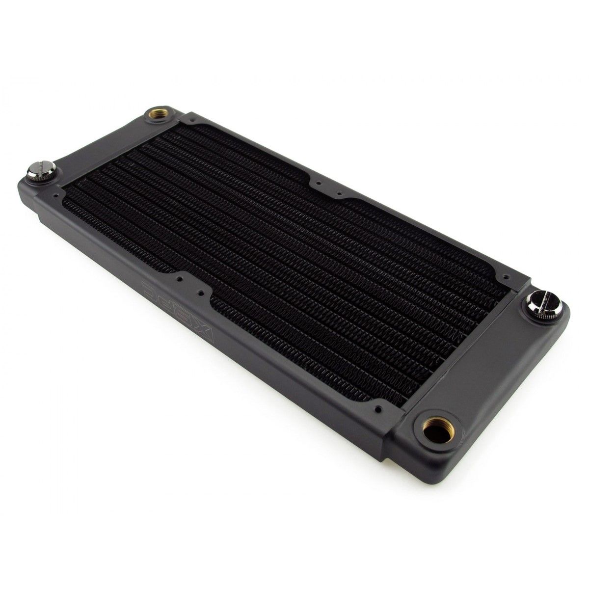 XSPC TX240 Crossflow Ultra Thin Radiator, 120mm x 2, Dual Fan, Black ...