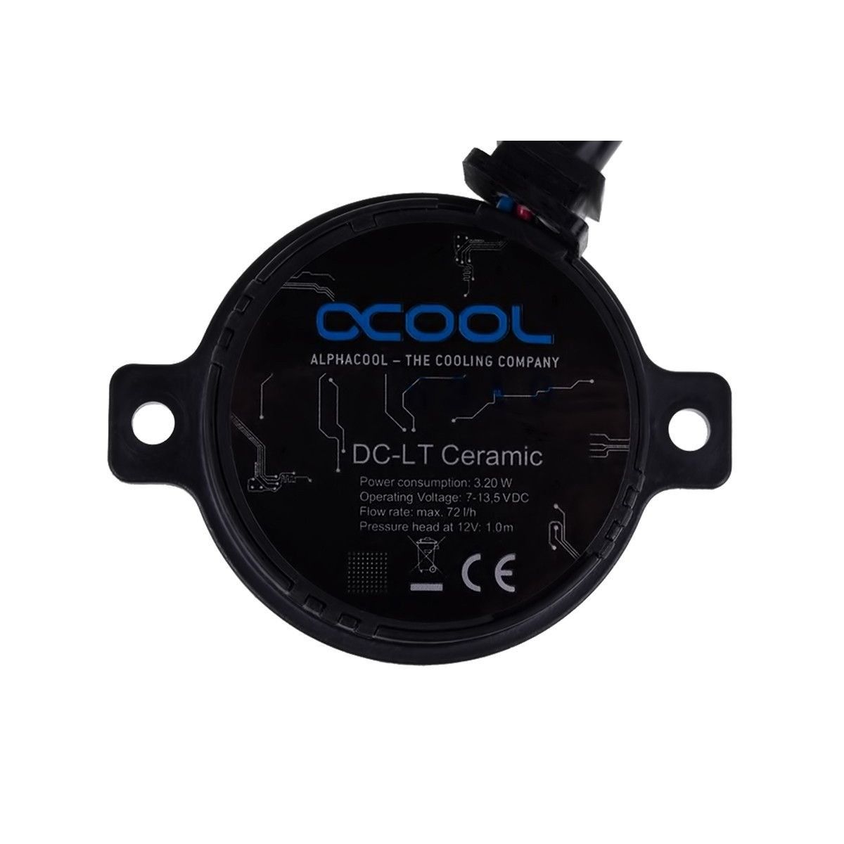 Alphacool DC-LT 2600 Ceramic 12V Pump and DC-LT Plexi (Acrylic) Top Bundle